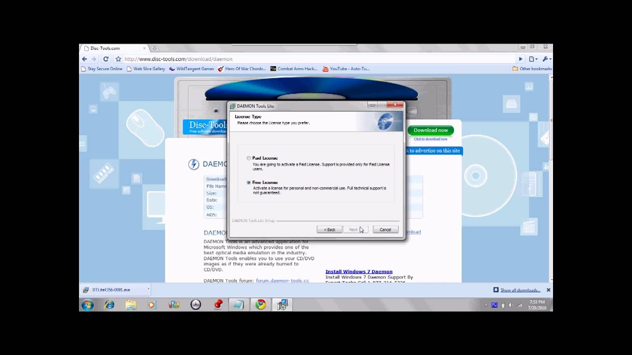 How To Download Install Daemon Tools Lite Youtube