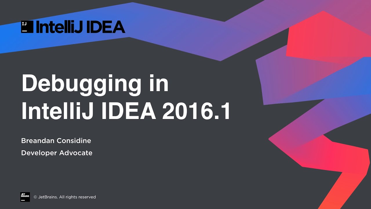 Debugging In Intellij Idea 2016 1 Youtube