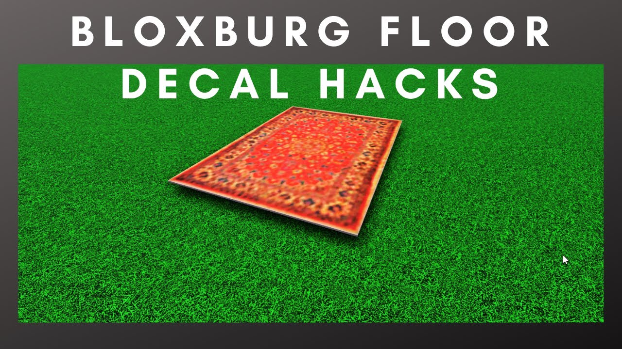 Bloxburg Floor Decal Custom Rug Build Hack Tips And Tricks Roblox