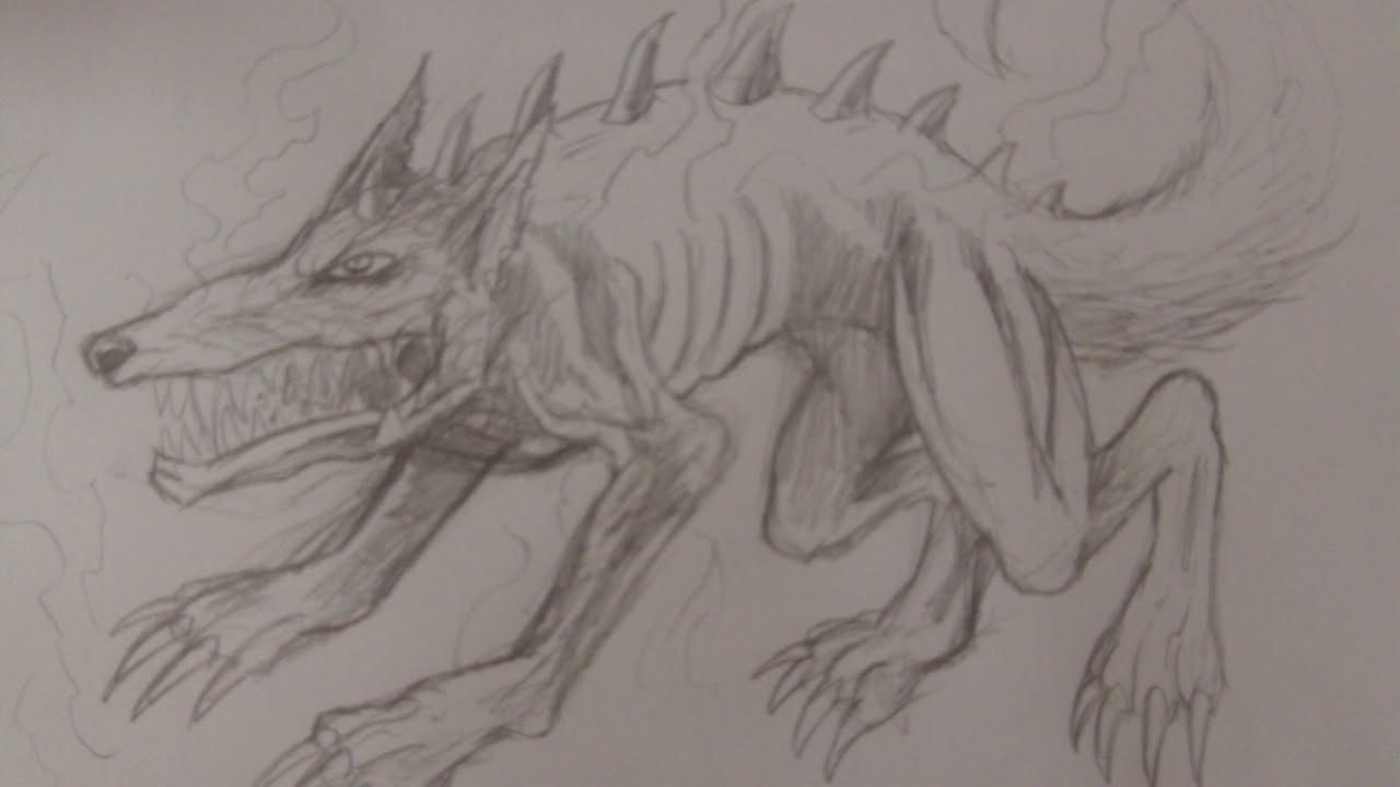 Hell Hound Drawing Earthdawn Hell Hound Artwork By Chi Huei Chen On