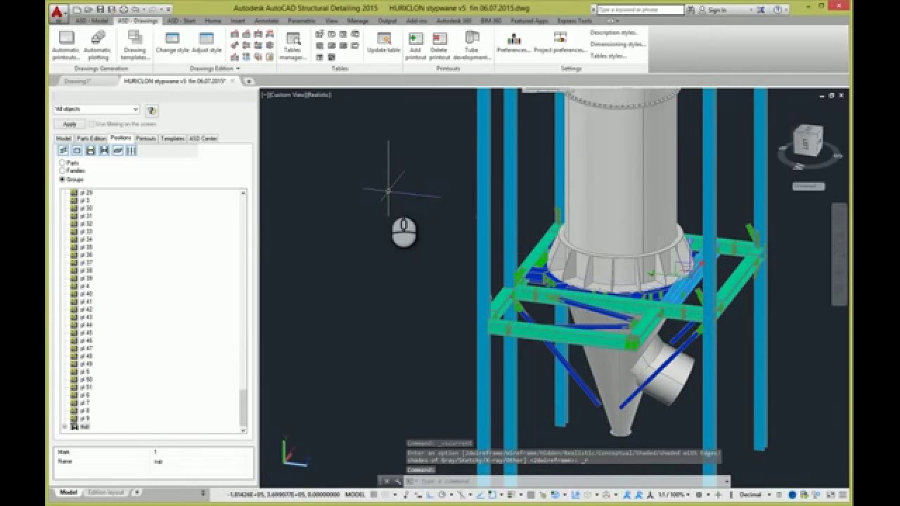 Autocad Structural Detailing Asd 2015 Visualize Solids And Assembly