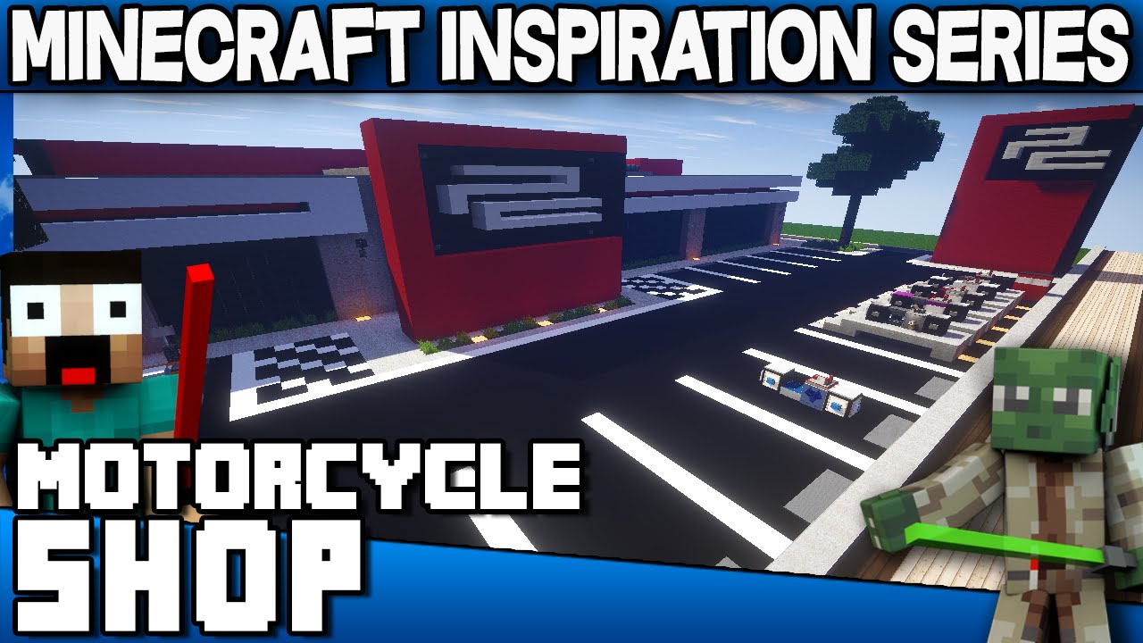 Minecraft Motorcycle Shop Keralis Inspiration Series Youtube