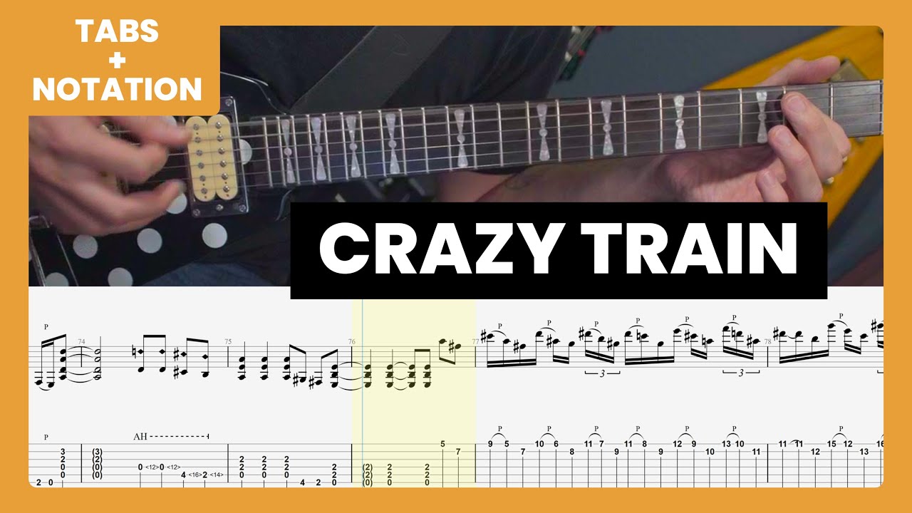 Crazy Train Guitar Chords