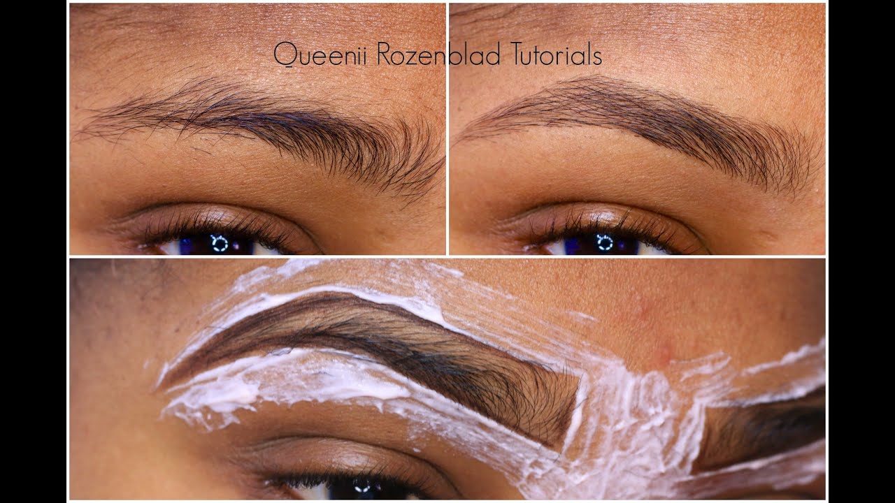 How I Groom My Brows At Home Queenii Rozenblad Youtube