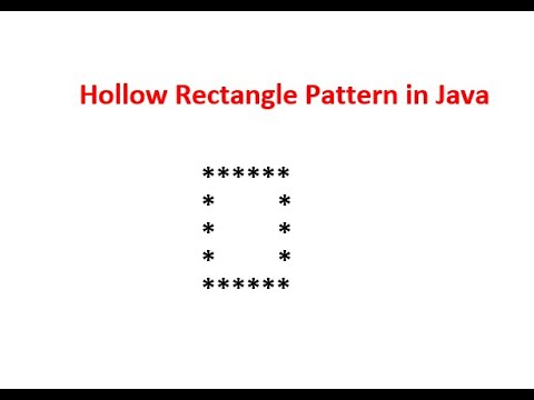 Hollow Rectangle Pattern In Java Hindi Youtube