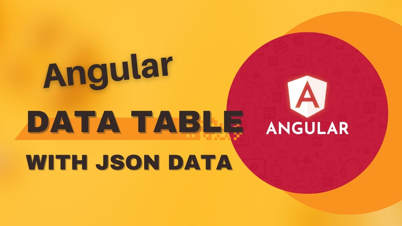 Angular Data Table With Json Data Sathish Kumar Youtube