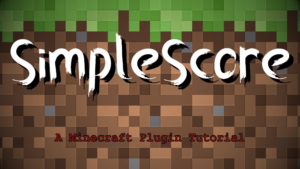 Minecraft Plugin Tutorial Simplescore Youtube