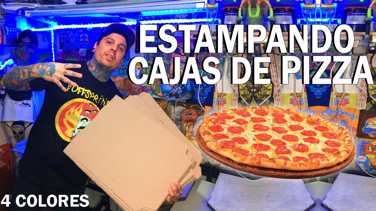 Estampando Cajas De Pizza A 4 Colores Serigrafía Paso A Paso