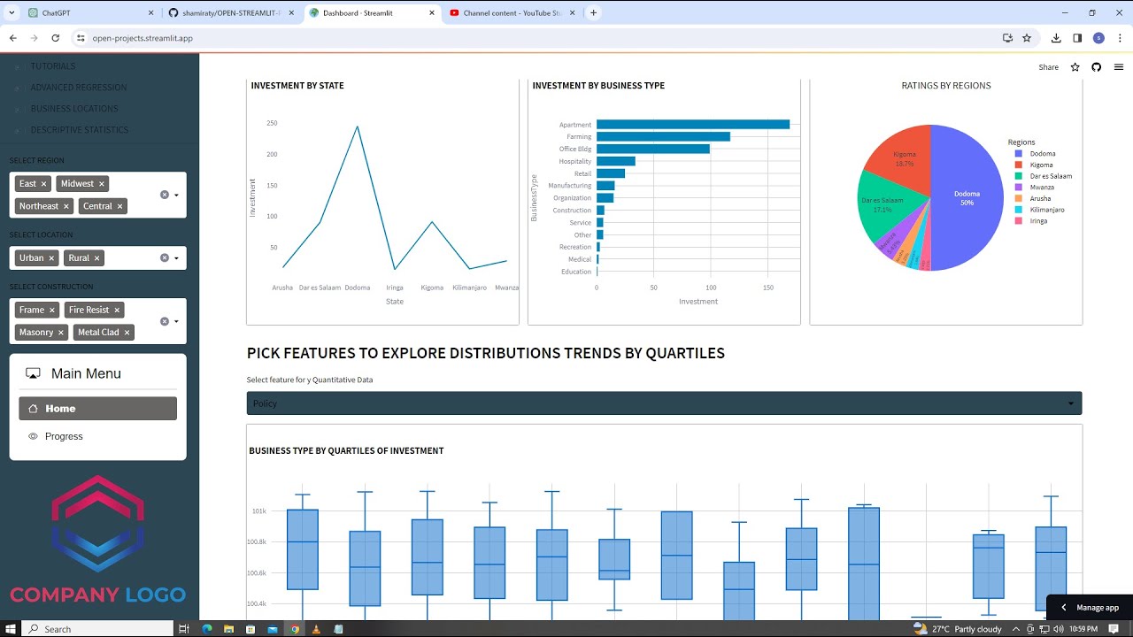 Analytics Web Application Multiple Linear Regression Web Project Using
