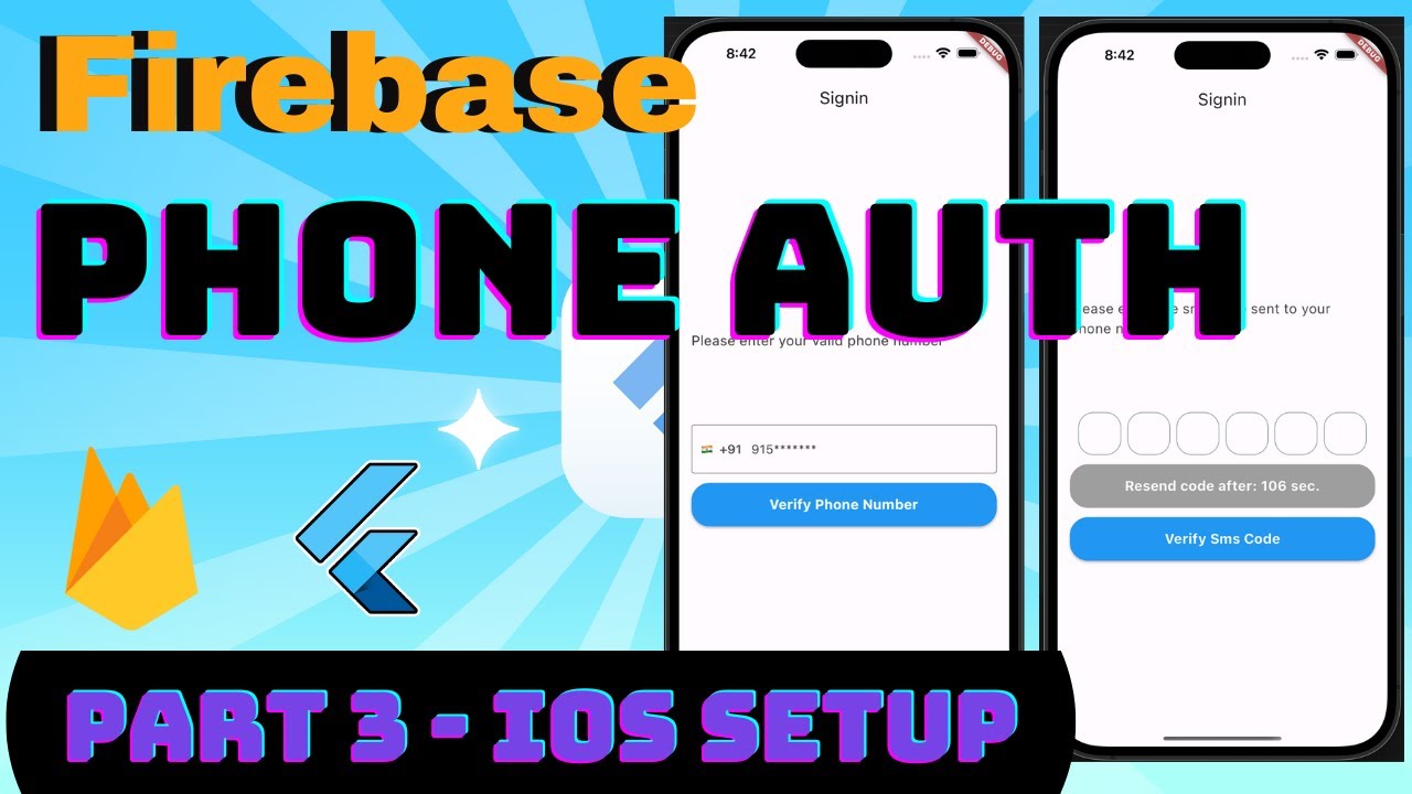 Flutter Firebase Phone Auth Ios Setup Firebase Authentication