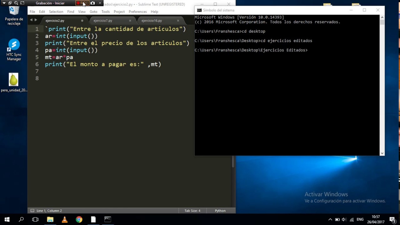 Ejercicios Python 3 Riset