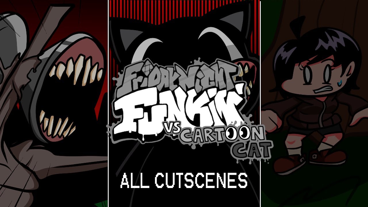 Friday Night Funkin Vs Cartoon Cat Demo All Cutscenes Youtube