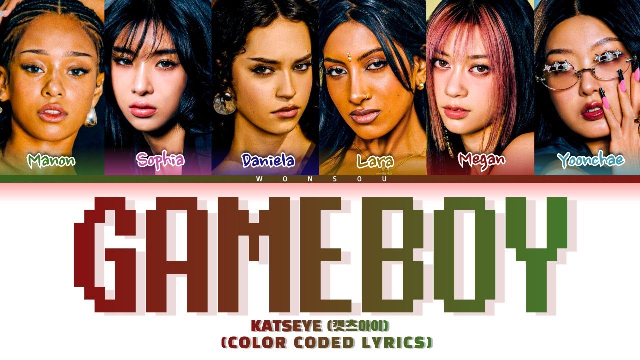 Katseye 캣츠아이 Gameboy Color Coded Lyrics Youtube