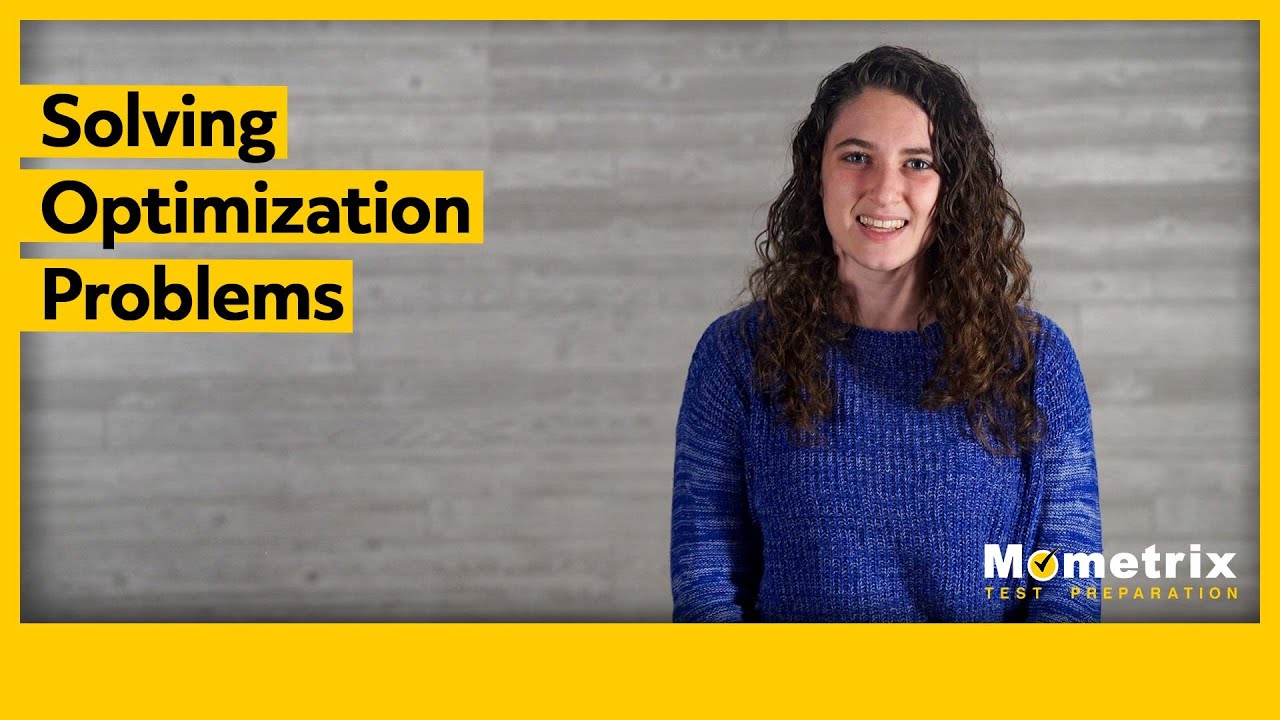 Solving Optimization Problems Youtube