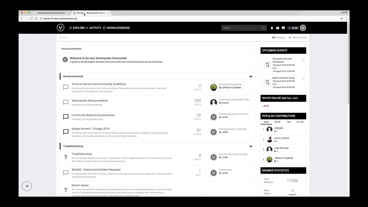 Vectorworks Community Board Upgrade Quickstart Guide Youtube