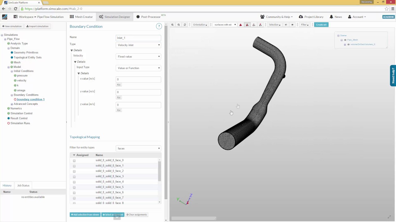 Cfd Simulation Setup In Simscale Youtube