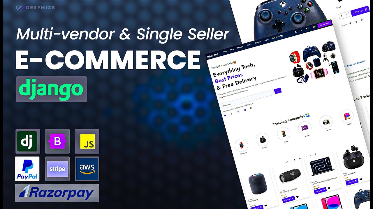 E Commerce Website Using Django Multi Vendor Single Seller