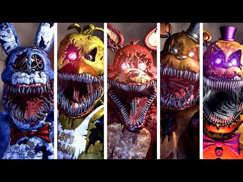 Fnaf Demented Animatronics Fnaf Ar Workshop Animations Youtube