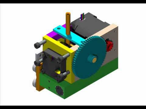 Repstrap Reprap Mendel 3d Printer Extruder Design Youtube