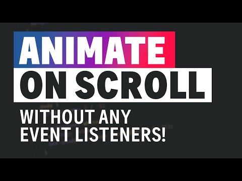 Javascript Scroll Animation Tutorial Web Animations Api