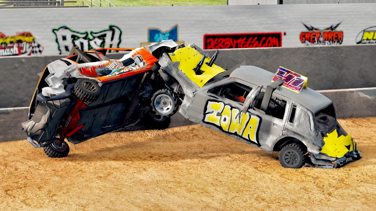 Beamng Demolition Derby Fullsize Border Wars Youtube