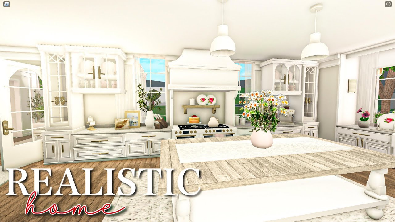 Realistic Home Bloxburg Speedbuild Youtube
