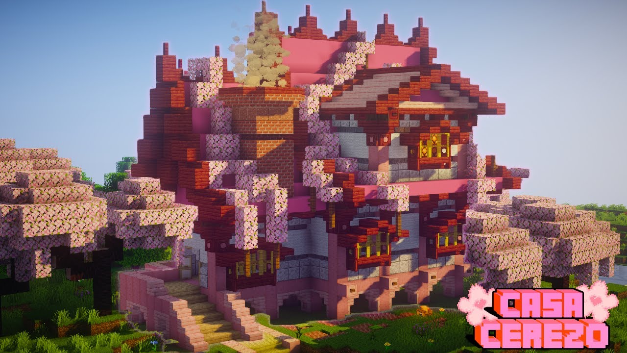 Minecraft Tutorial Casa De Cerezo рџњё Cherry Planks Facil Youtube