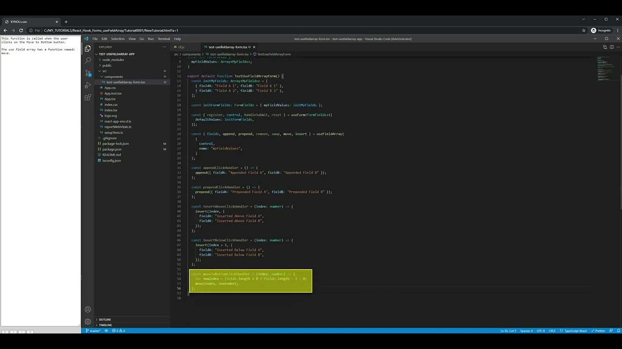 React Hook Form Usefieldarray Youtube