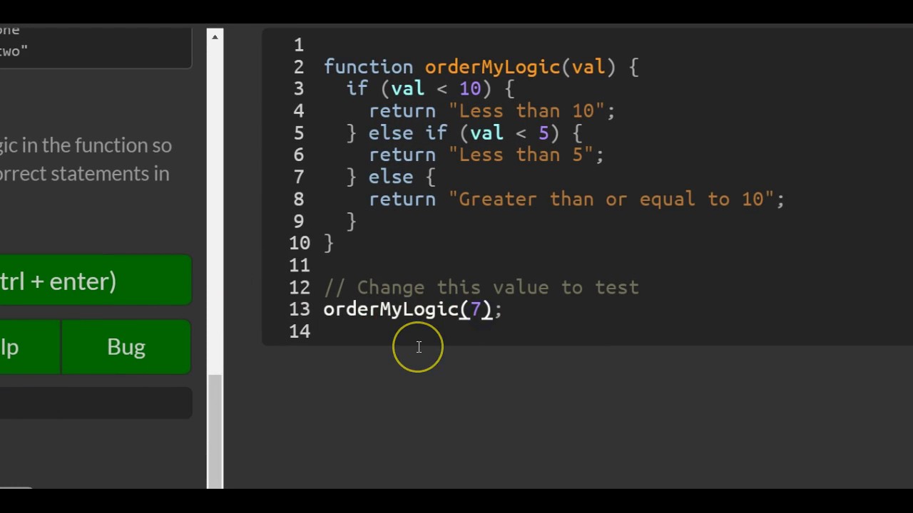 Logical Order In If Else Statements Freecodecamp Basic Javascript