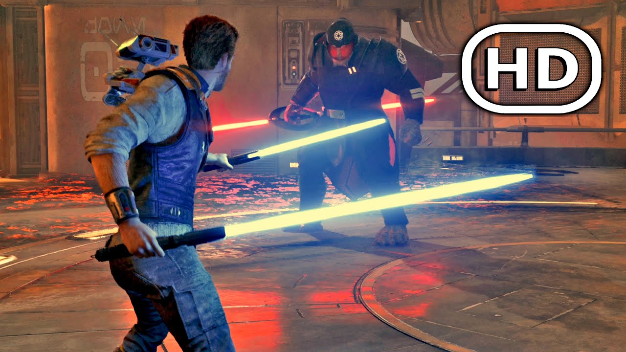 All Lightsaber Battles Action Cinematics Star Wars Jedi Survivor