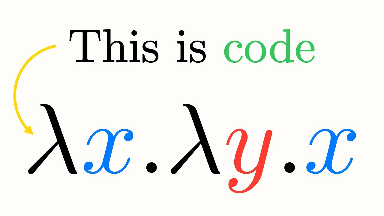 Programming With Math The Lambda Calculus Youtube