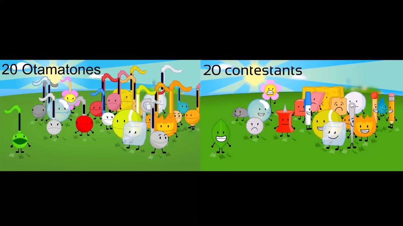 Bfdi Intro Otamatone Edition Comparison Youtube