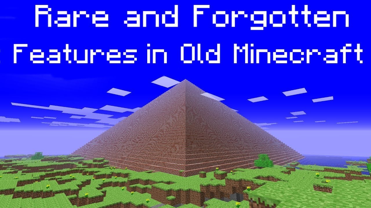 Rare And Forgotten Stuff In Old Minecraft Youtube