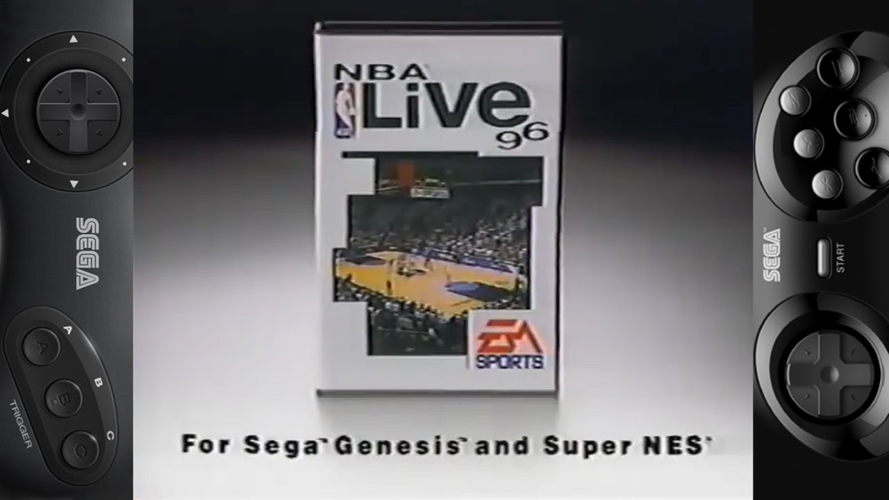 Nba Live 96 Sega Genesis Snes Short Commercial Youtube