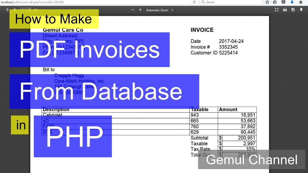 Cara Membuat Invoice Dengan Php Books King