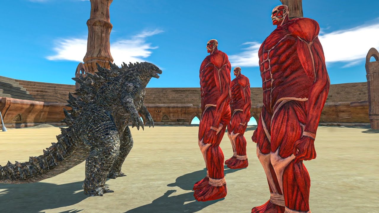 Godzilla Vs Titan Arbs Godzilla Mods Youtube