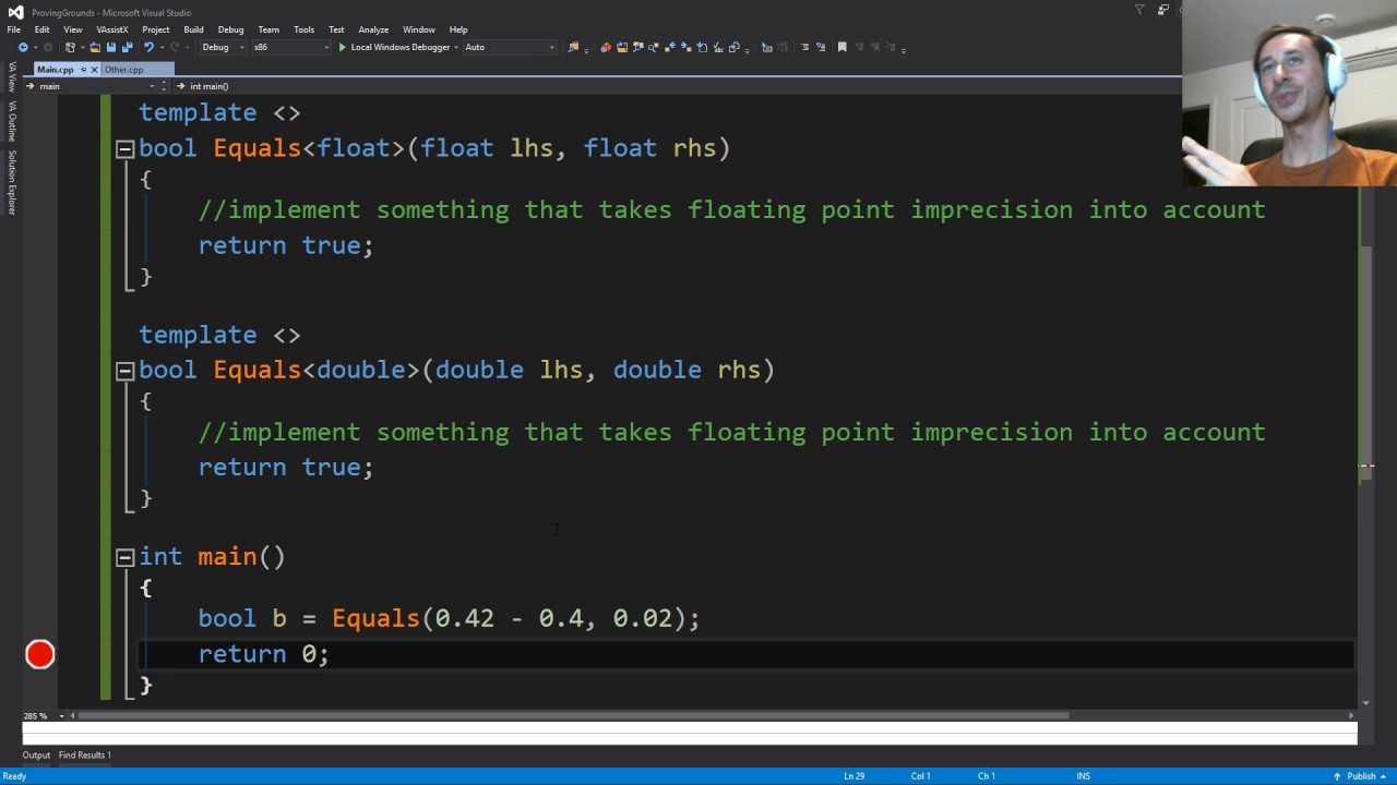 C Template Specialization