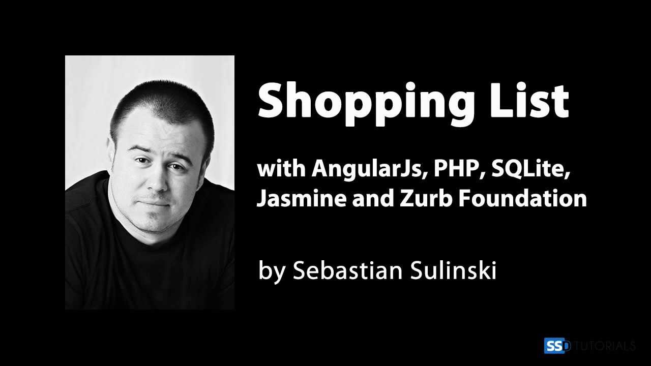 Shopping List With Angularjs Php And Sqlite Youtube