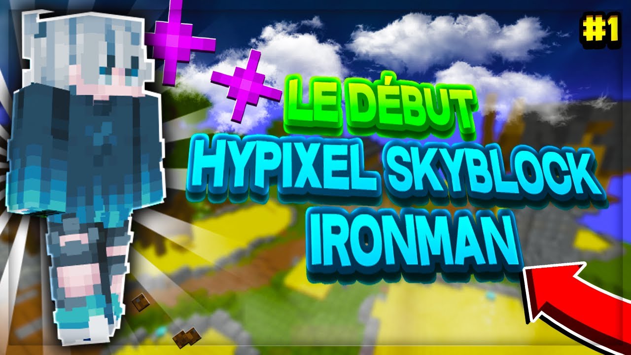 Le Commencement Hypixel Skyblock Ironman 1 Youtube