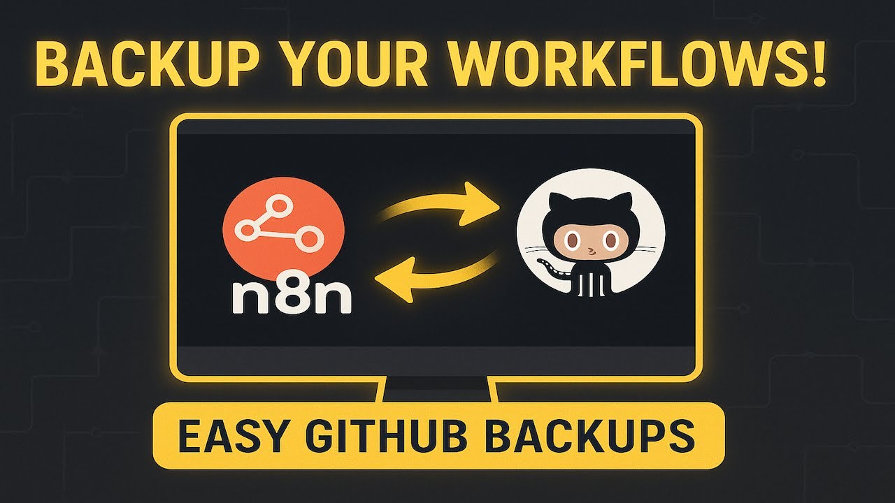пёџ Backup Your N8n Workflows To Github Youtube