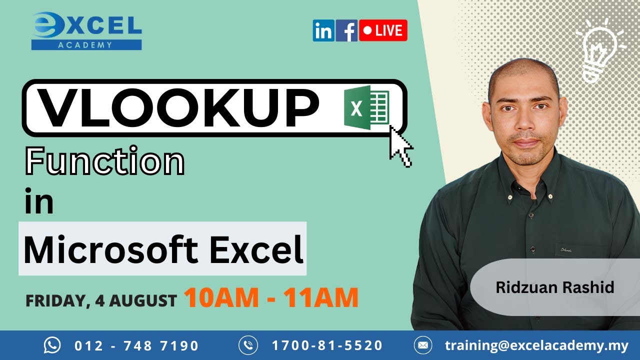 Learning Hour Webinar Understanding Vlookup Function In Microsoft Excel