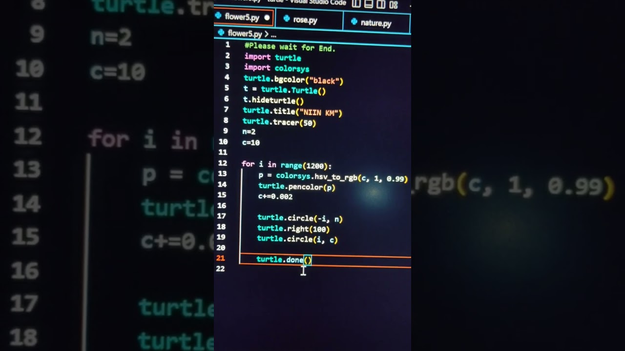 Python Amazing Design Turtle Vs Code Shorts Python Youtube