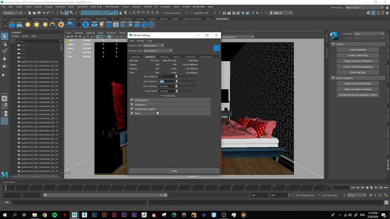 Tutorial Render Setup Renderman E Arnold Youtube