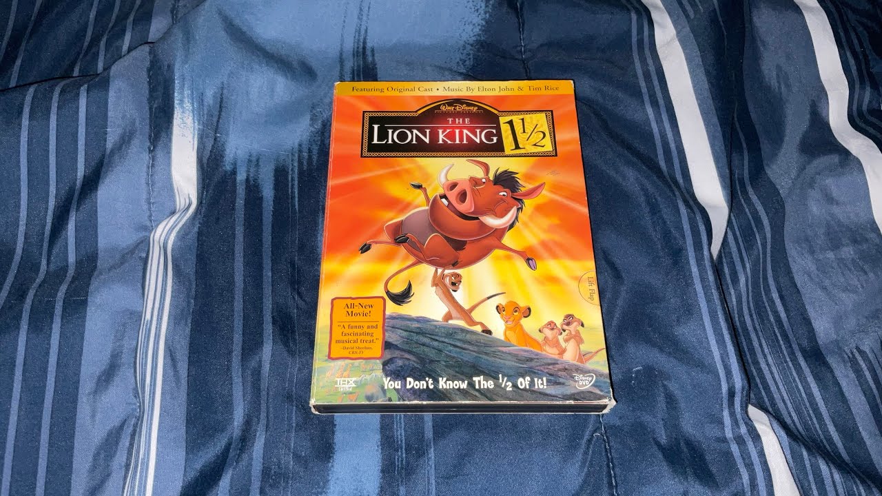 Opening To The Lion King 1 1 2 2004 Dvd Youtube