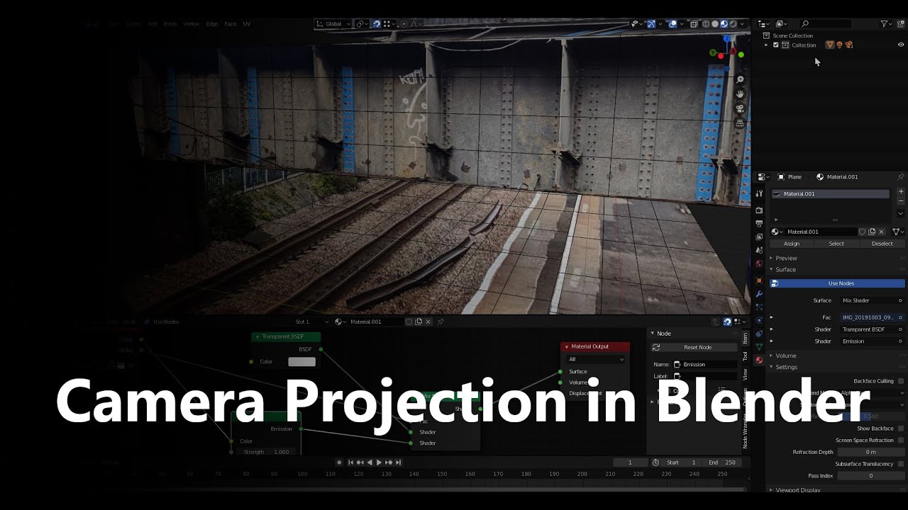 Camera Projection Blender Youtube