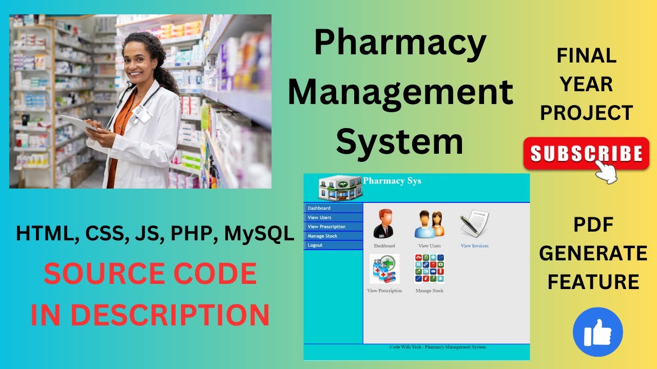 Pharmacy Management System Using Php Mysql Html Css Js Full Stack