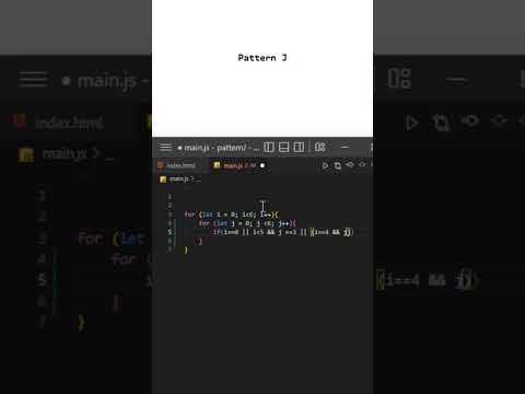 Coding Pattern Practice J Html Css Javascript Youtube