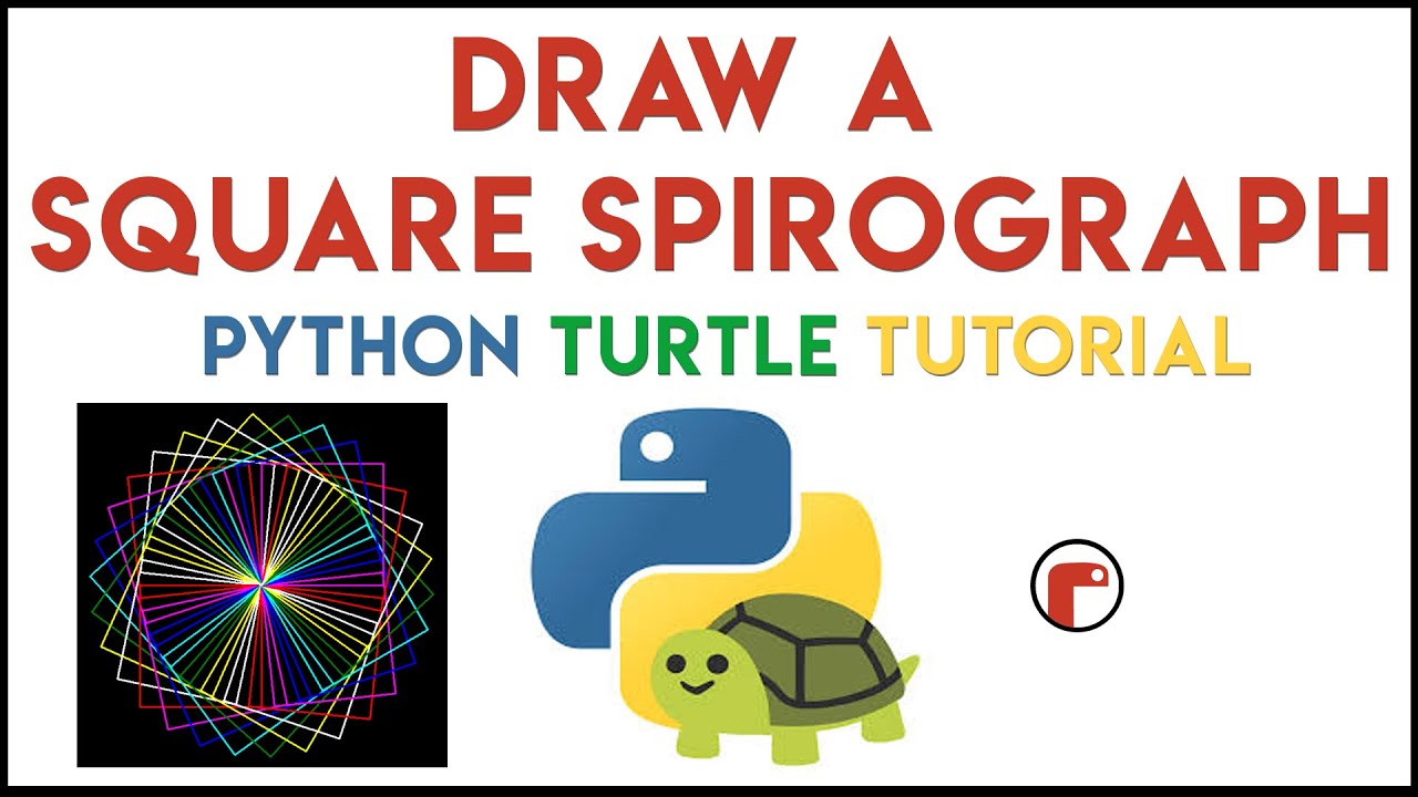 Python Turtle Square Spirograph Tutorial Youtube