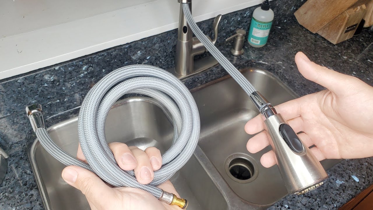 How To Replace A Pull Down Faucet Hose Youtube