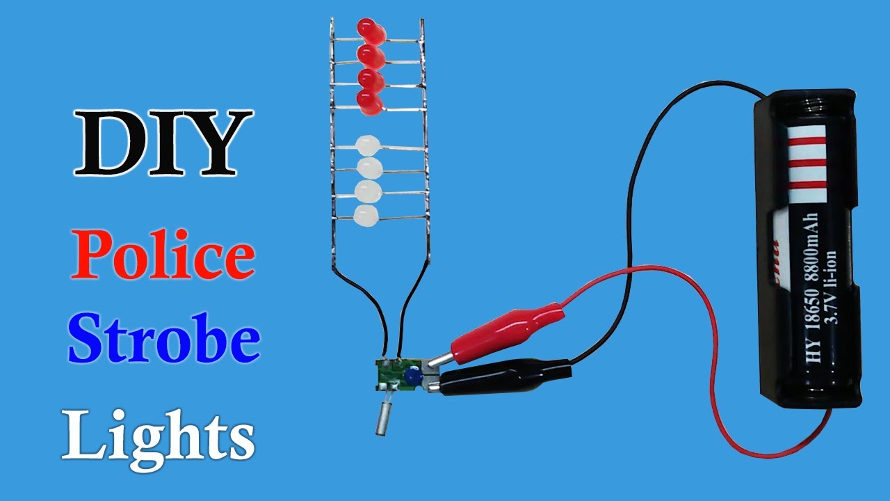 Diy Police Strobe Lights Police Lights Police Flashing Lights Mini